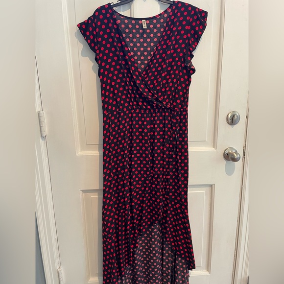 Grecerelle | Dresses | Lady Bug Dress Super Cute Polka Dot High Low ...